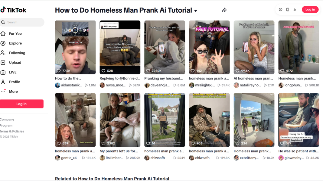 'AI homeless man prank': What to know about the viral trend causing ...